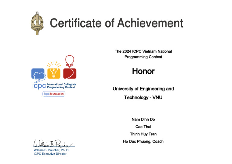 2025-Icpc Vietnam National Pc-Honorable | PDF