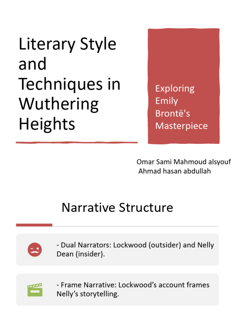 Literary Style and Techniques in Wuthering Heights: Exploring Emily ...