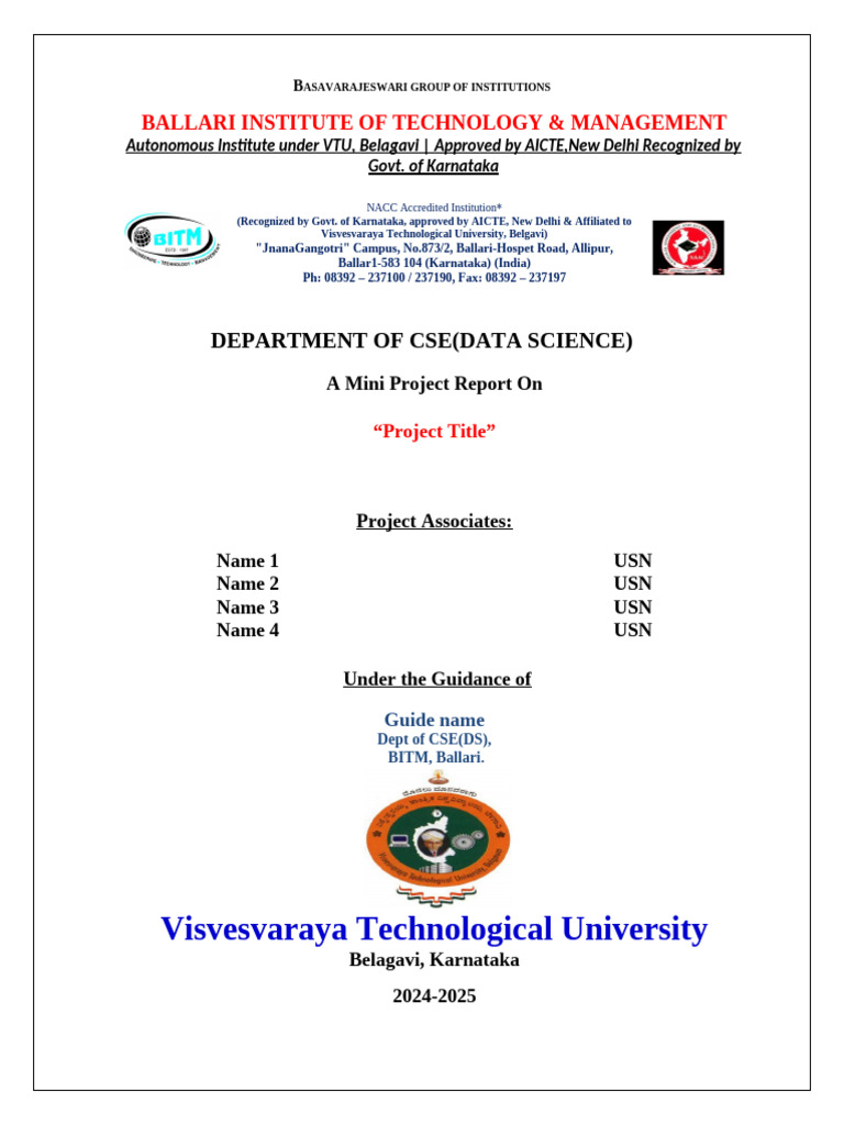 Project Report 2024-25 Part1 | PDF | Educational Stages | Vocational ...