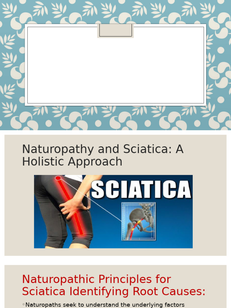 Sciatica | PDF | Naturopathy | Massage