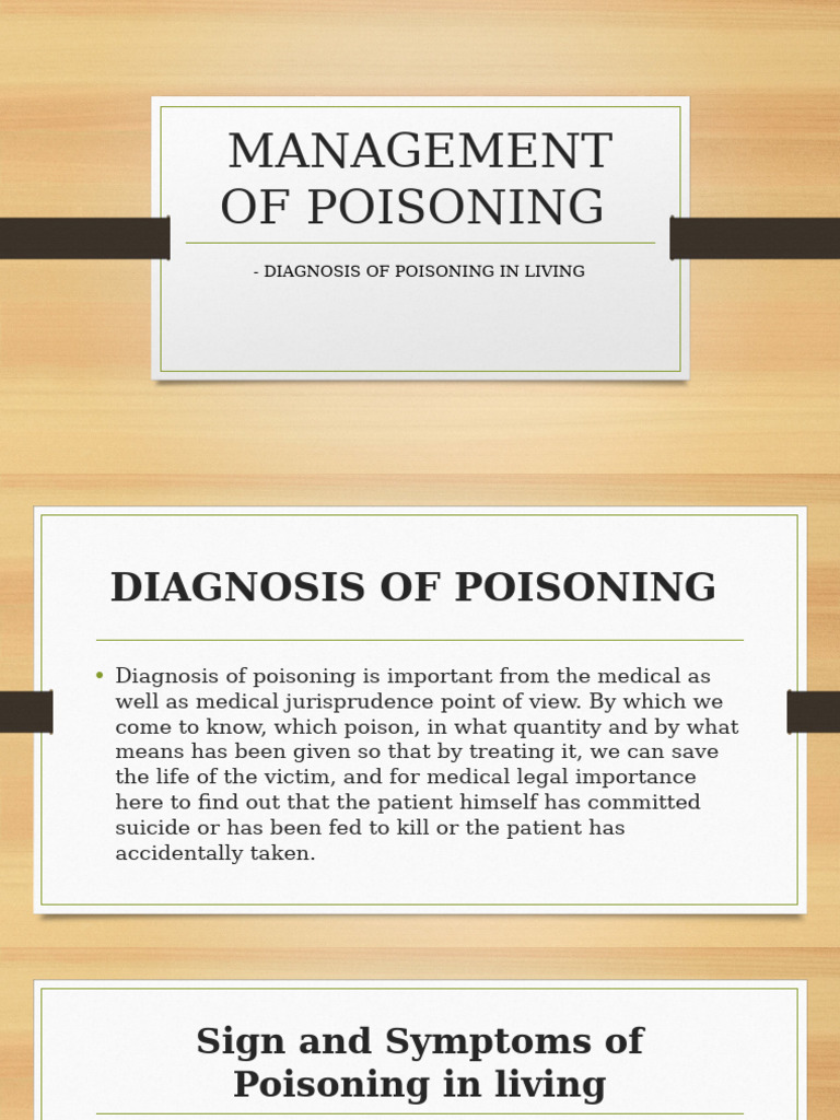 Diagnosis and Symptoms of Poisoning | PDF | Ethanol