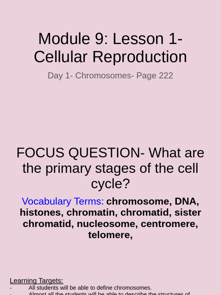 9.1- Cellular Reproduction (1) | PDF | Cell Cycle | Mitosis