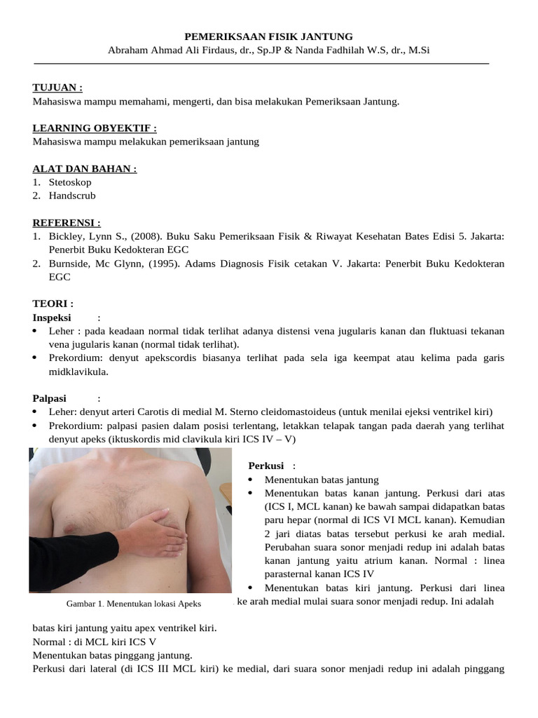 Pemeriksaan Fisik Jantung | PDF