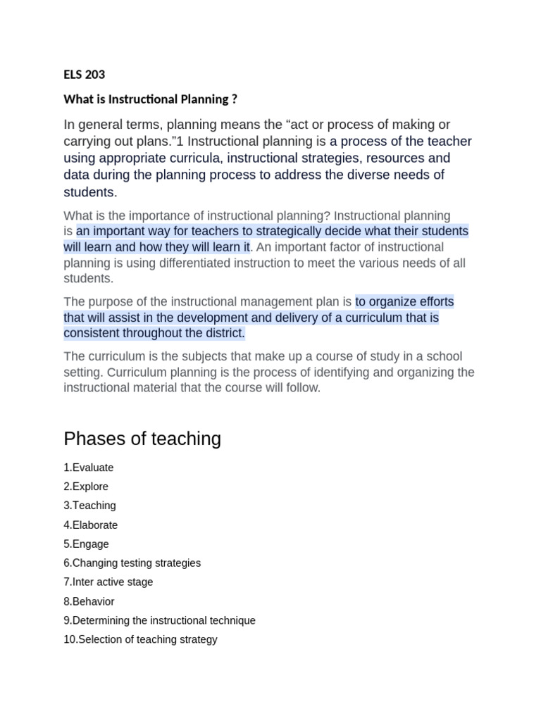 ELS 203 Final Lessons | PDF | Constructivism (Philosophy Of Education ...