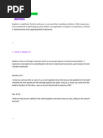 Steps To Baptism Handout | PDF | Religion & Spirituality