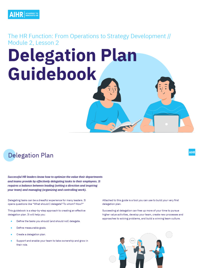 M2L2 Delegation Plan Guidebook - HR IN PRACTICE DAILY OPERATIONS ...
