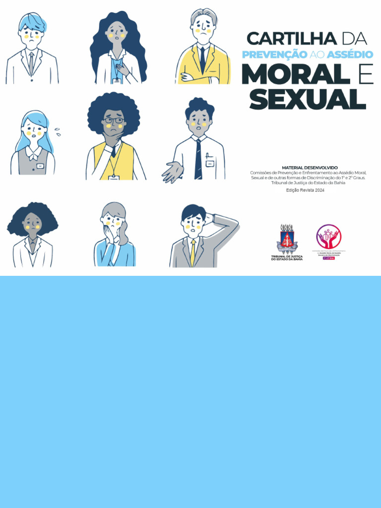 Cartilha Da Prevencao Ao Assedio Moral e Sexual V 2 Ano 2024 Tjba 1 ...