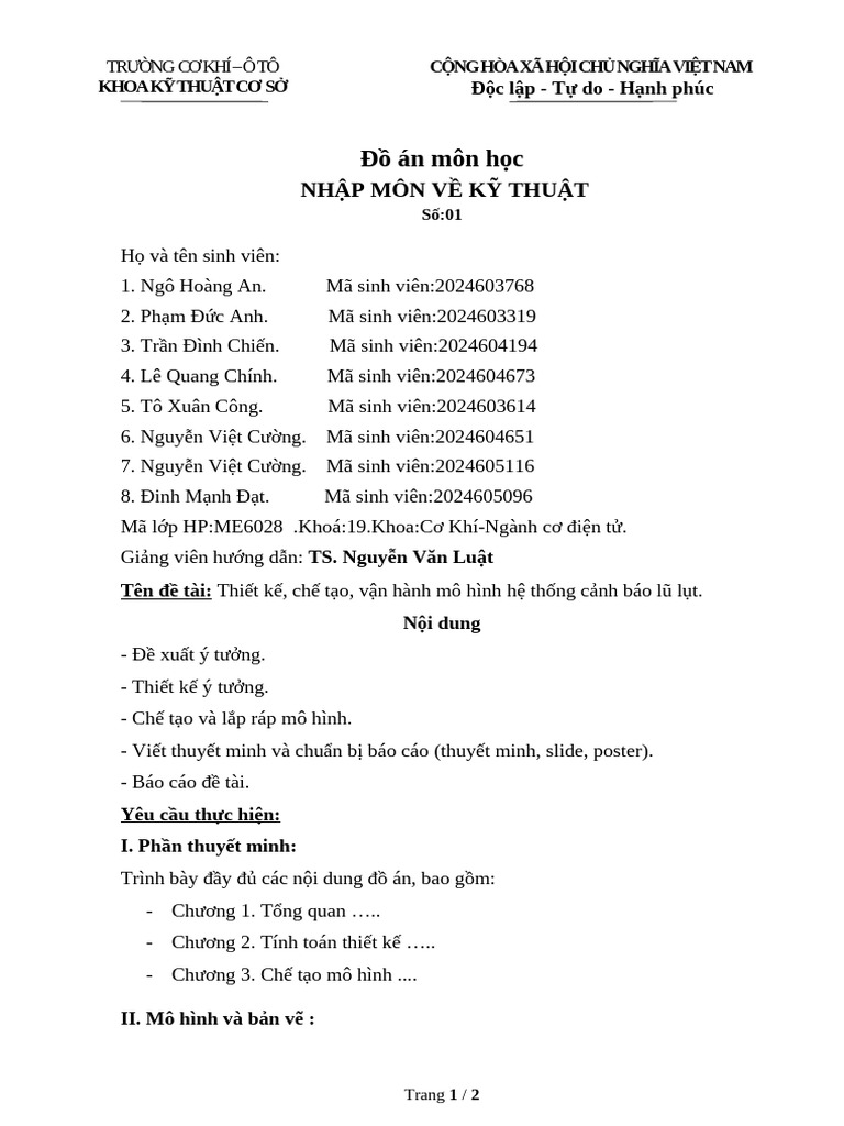 Phieu giao đề tài NMKT 2024-2025 | PDF