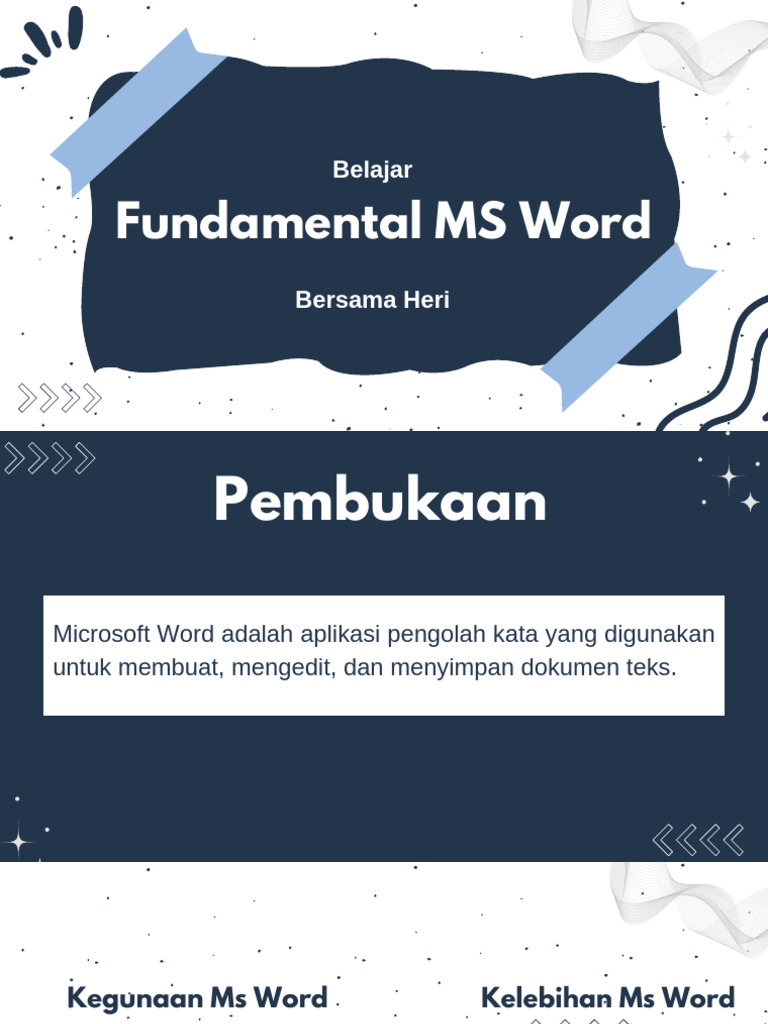 Panduan Dasar MS Word untuk Pemula | PDF