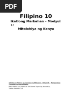 Filipino 10 SLMs 3rd Quarter Module 1 | PDF