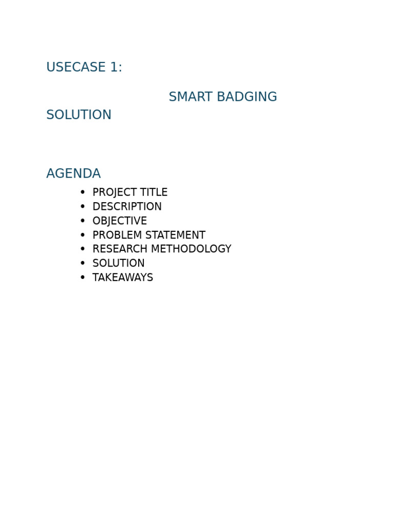 Smart badging solution | PDF | Radio Frequency Identification | Access ...