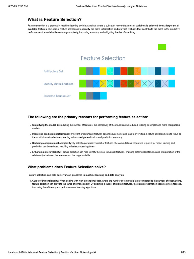 Feature Selection in Machine Learning | PDF | Chi Squared Test ...