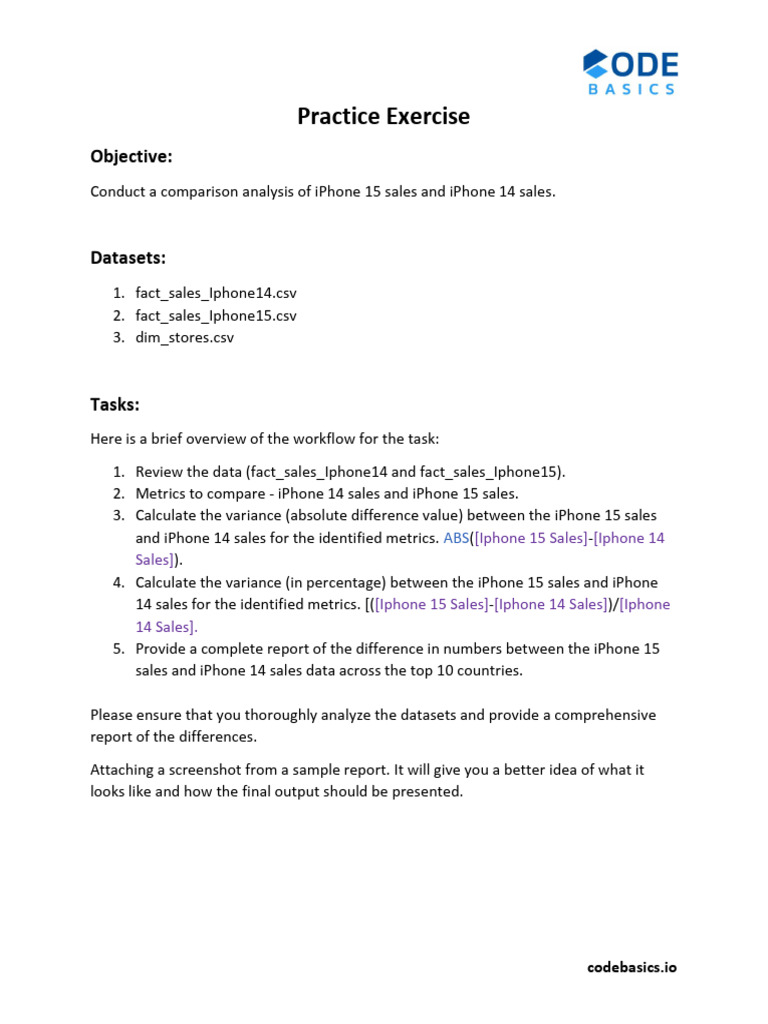 Chapter 4 Practice Exercise | PDF