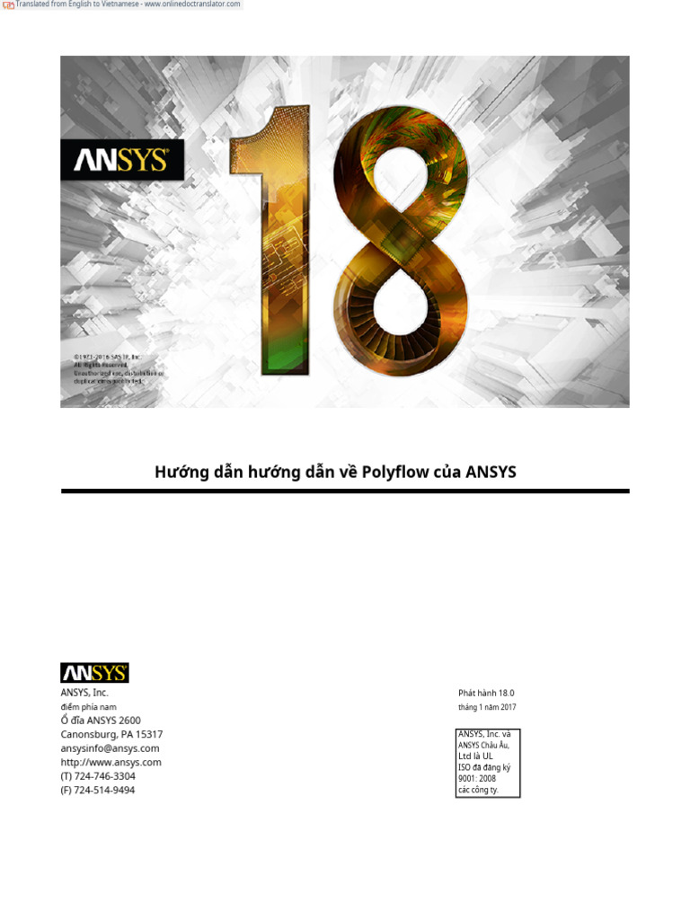 Ansys Polyflow Tutorial Guide PDF Free (001 032) .En - VI | PDF