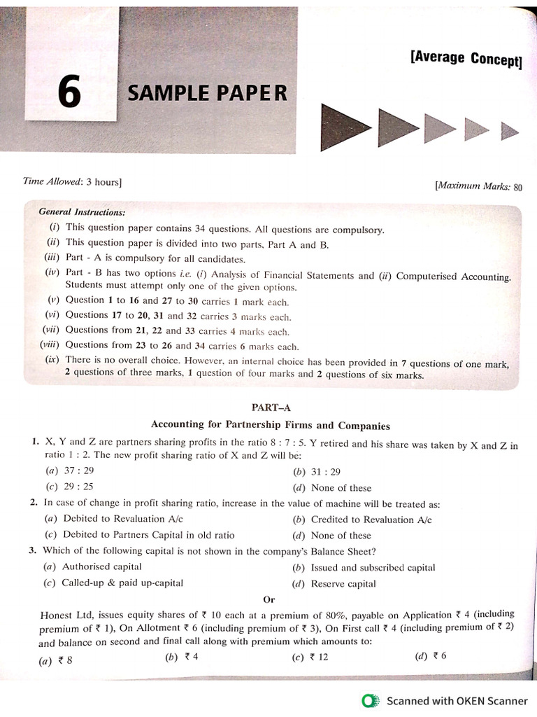Together Sample Paper 6 | PDF