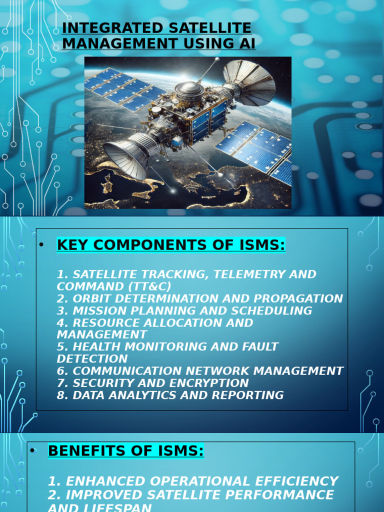 Integrated Satellite Management Using Ai | PDF