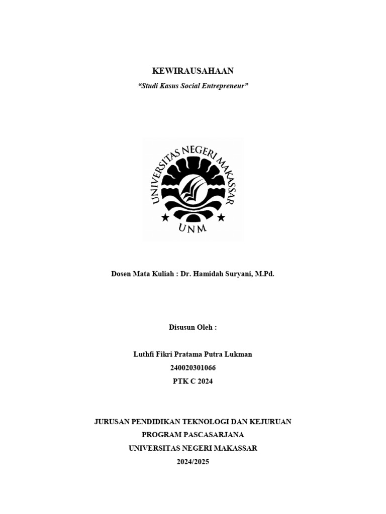 15 - 240020301066 - Luthfi Fikri Pratama Putra Lukman Studi Kasus 2 | PDF