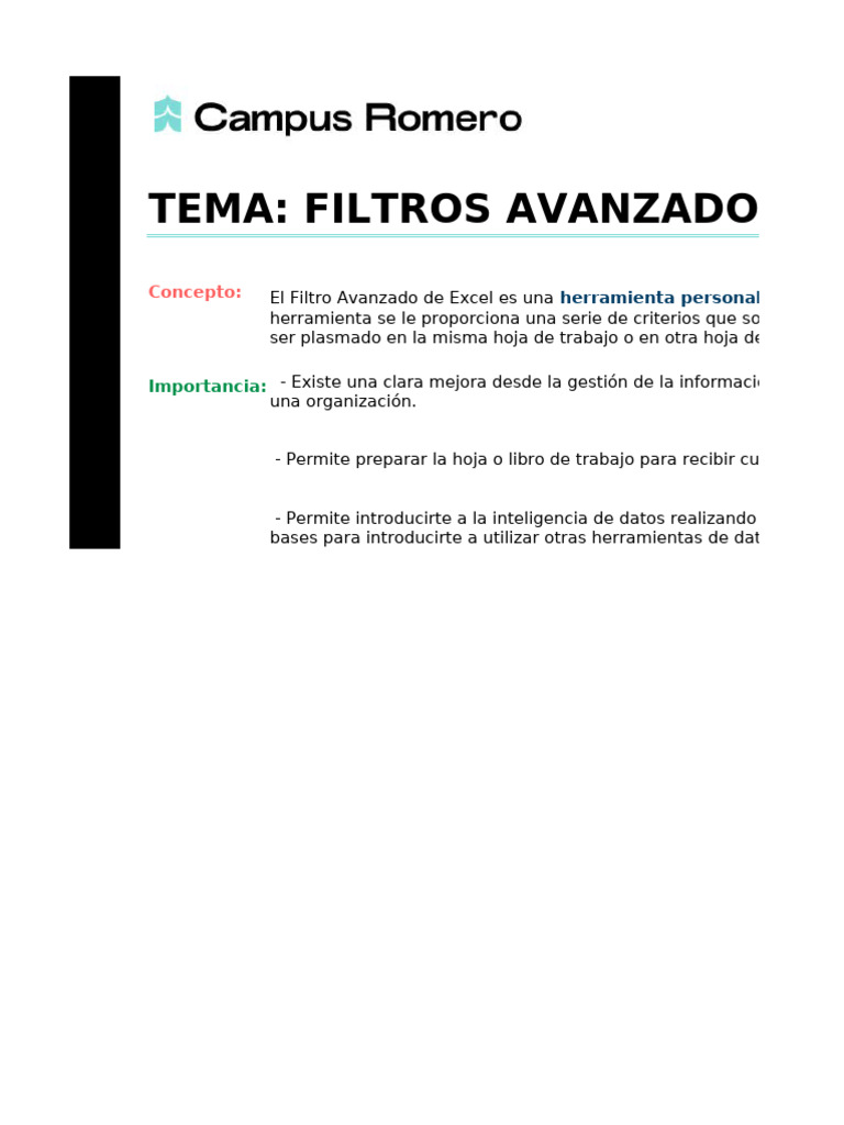 2.2 Filtros Avanzados | PDF | Informática