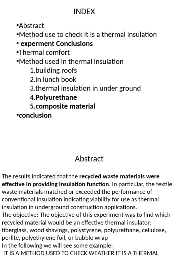 Physics | PDF | Polyurethane | Thermal Insulation