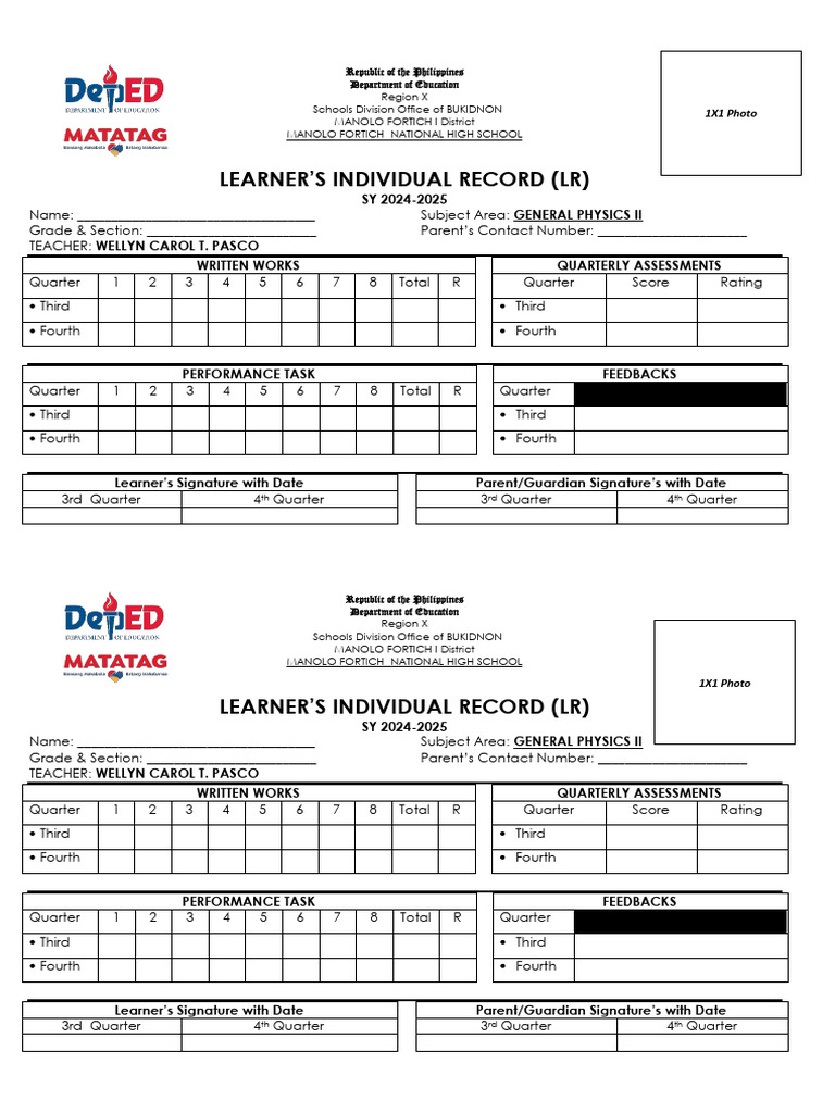 GENERAL PHYSICS II - Individual Learner - S Record LR | PDF
