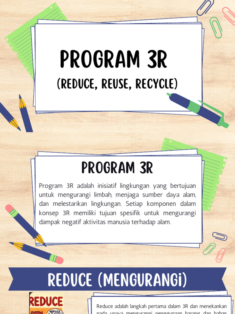 PROGRAM 3R (Reduce, Reuse, Recycle) | PDF