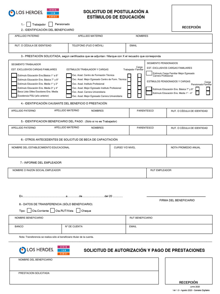 Formulario PostulaciónEstimulo Presencial Ed2 | PDF