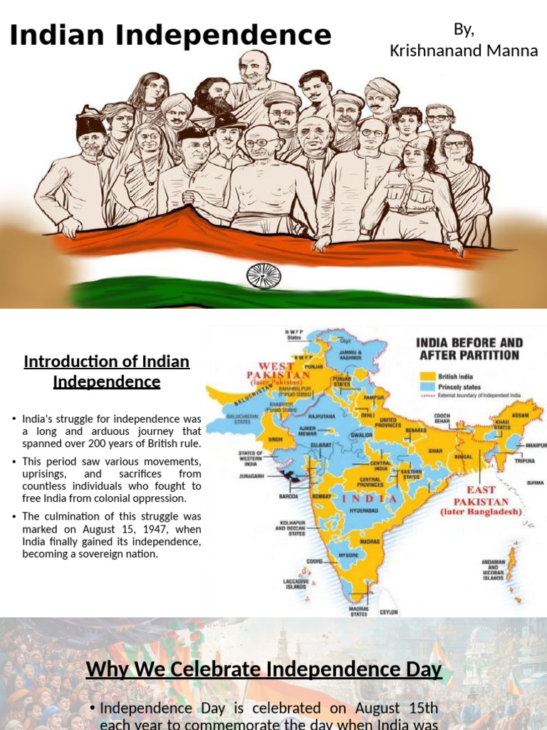 Krishna Independencer Day Presentation | PDF | Indian Independence ...