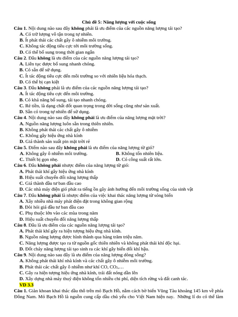 ÔN TẬP CHỦ ĐỀ 5,6 - - KHTN9 | PDF