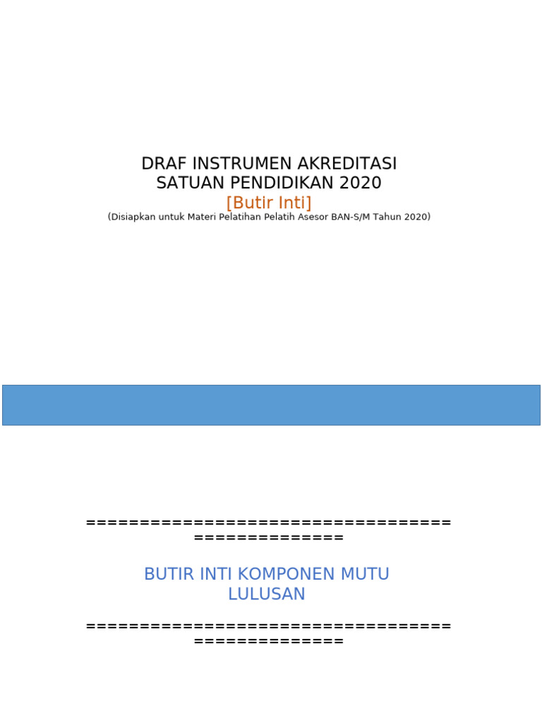 Draf IASP2020 Untuk PPA (Butir Inti) 2020.08.08 | PDF