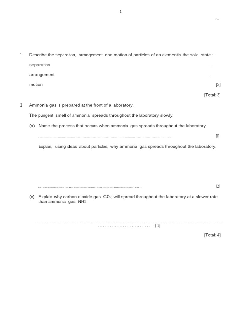 Particulate Nature of Matter QP | PDF | Oxide | Gases