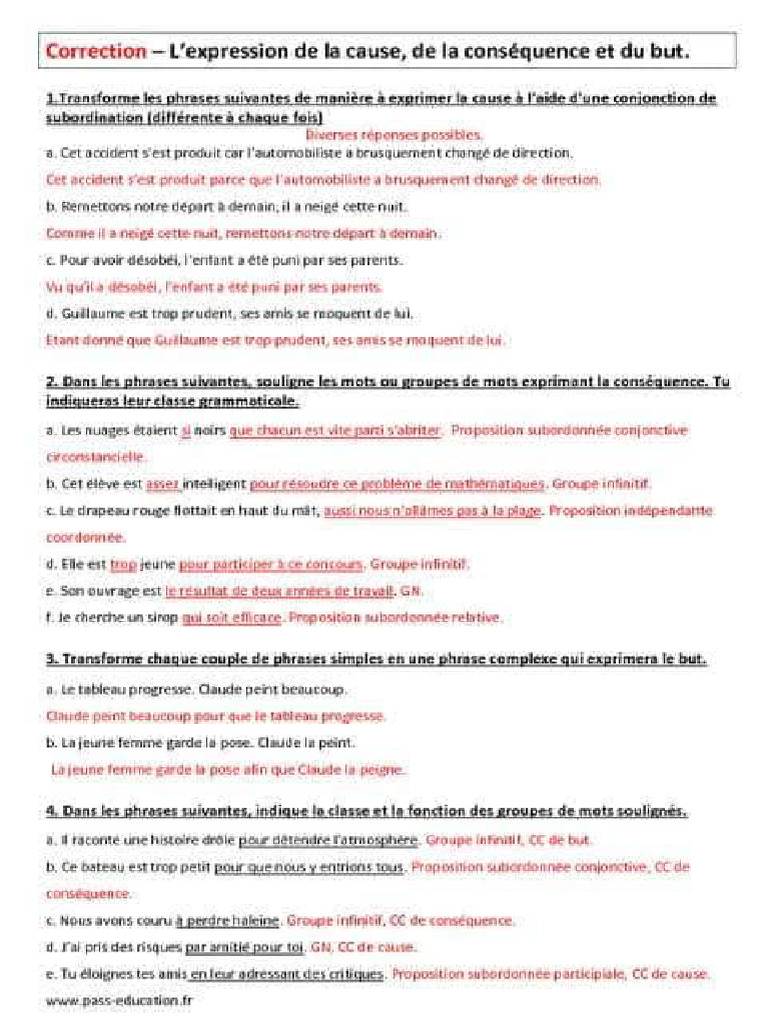 Cause Et Conséquence | PDF