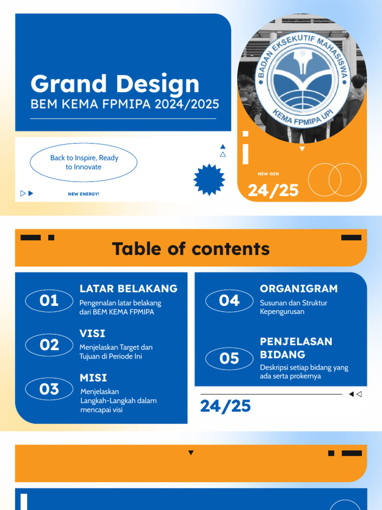 Grand Design BEM KEMA FPMIPA 2024 - 2025 | PDF