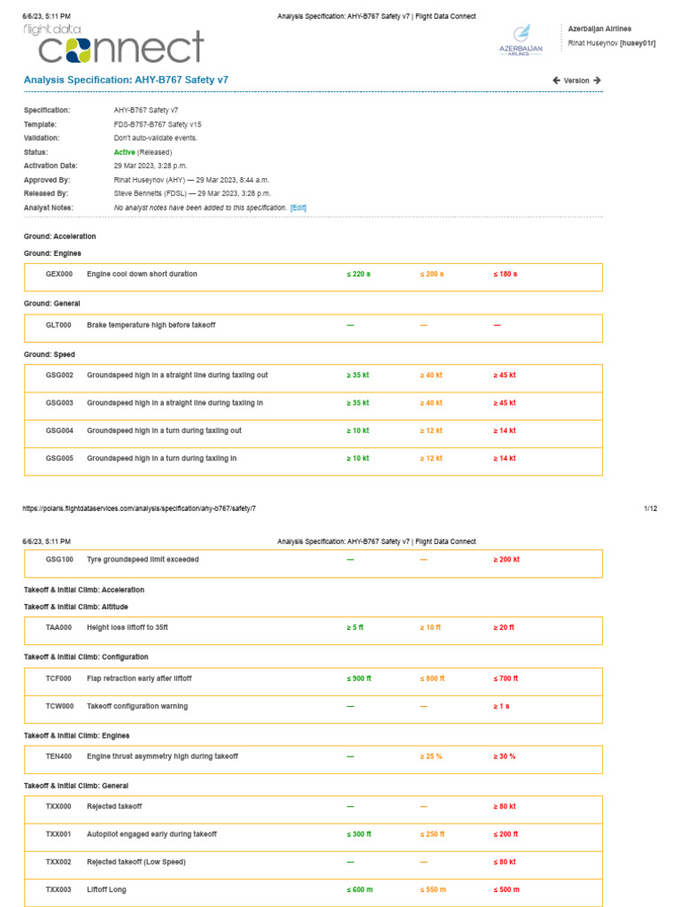 B767 Safety Triggers | PDF | Takeoff | Aviation