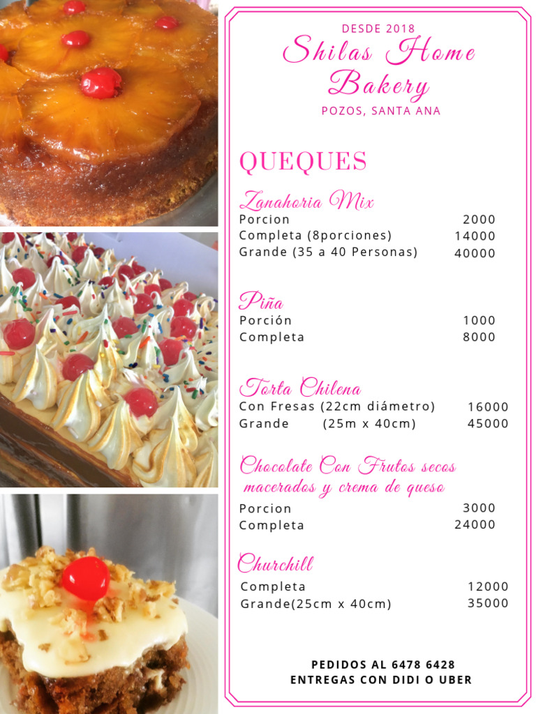 Menu Queques | PDF