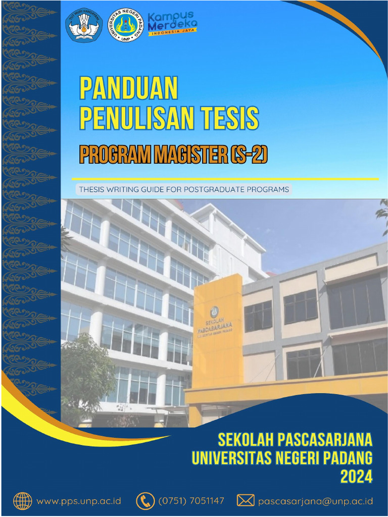 Panduan Tesis Pascasarjana UNP 2024 | PDF