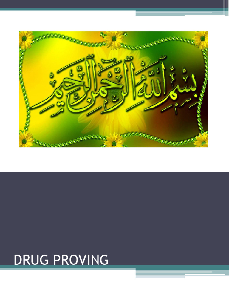 Drug Proving | PDF | Drugs | Homeopathy