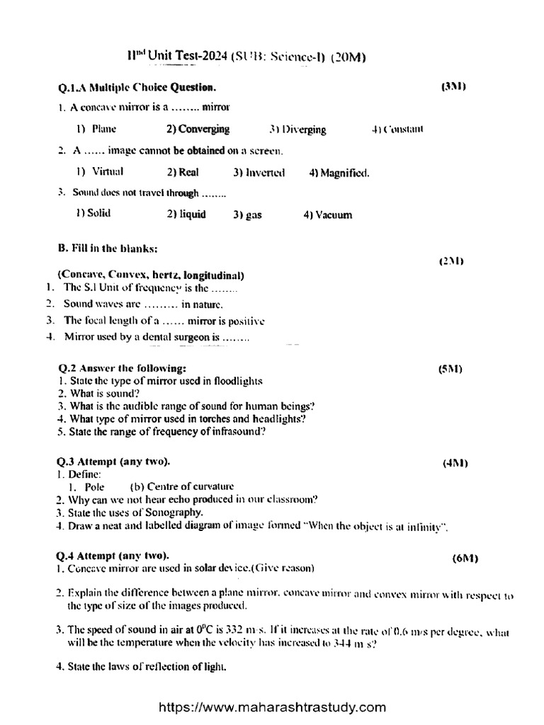 MH Board Class 9 Ut2 Science 1 180324 2024 | PDF