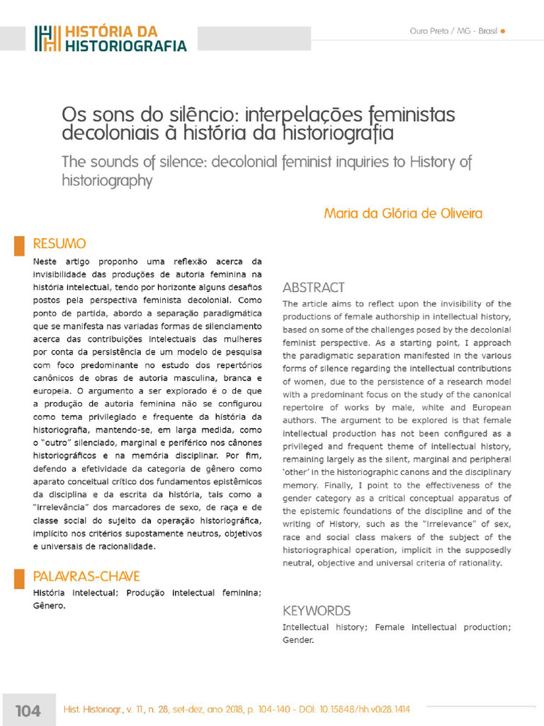 Os Sons Do Silêncio - Interpela.. | PDF