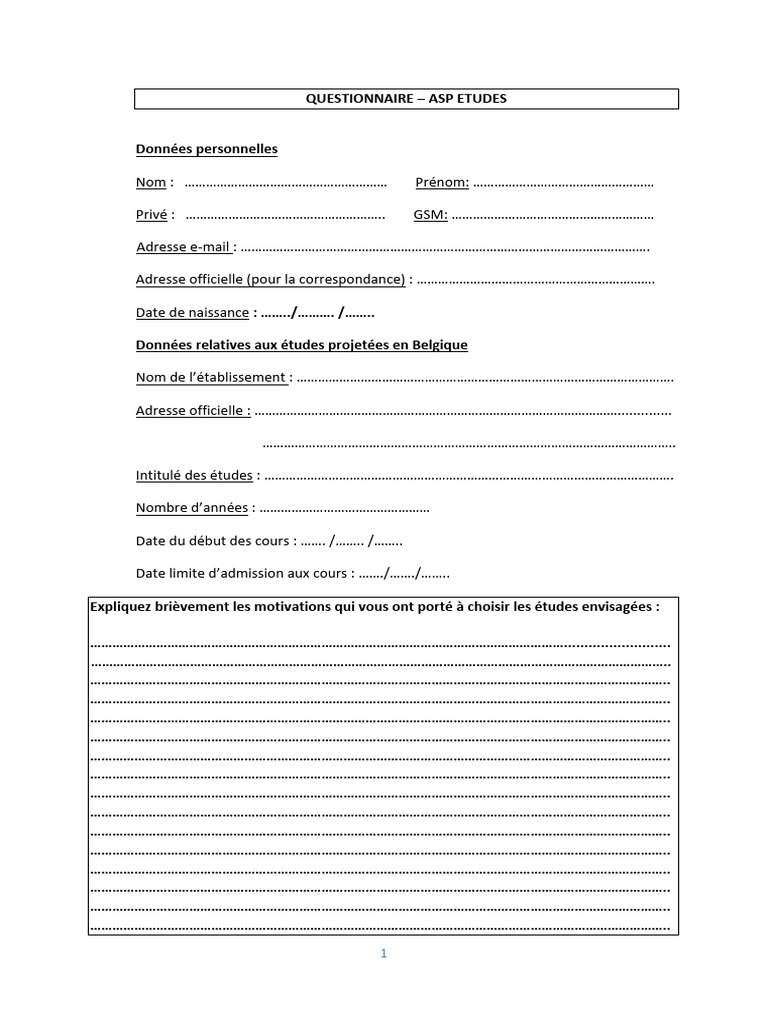 New Questionnaire CB 2024-4 | PDF