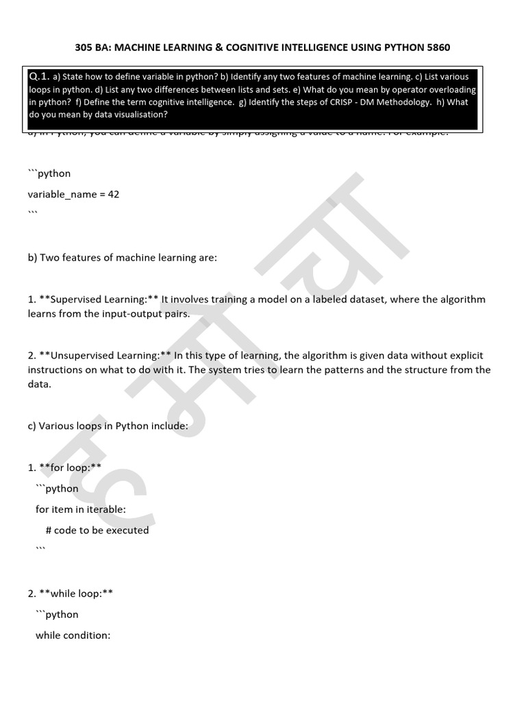 Machine Learning with Python Guide | PDF | Machine Learning ...