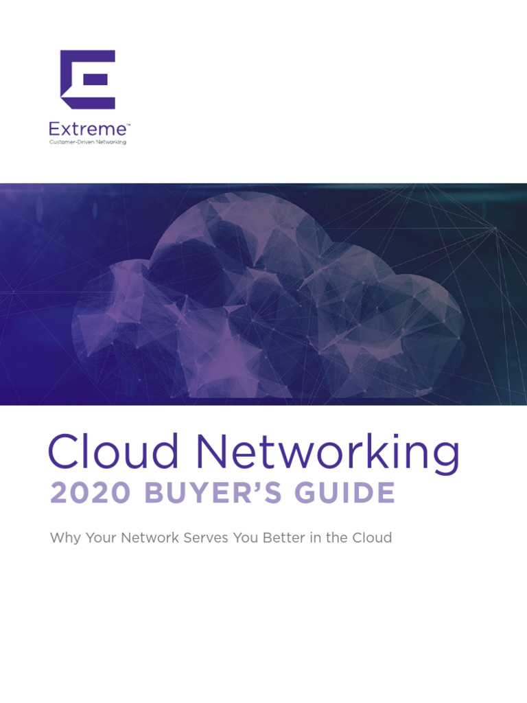 2020 Cloud Networking Guide Buyers Guide | PDF | Cloud Computing | Computer Network
