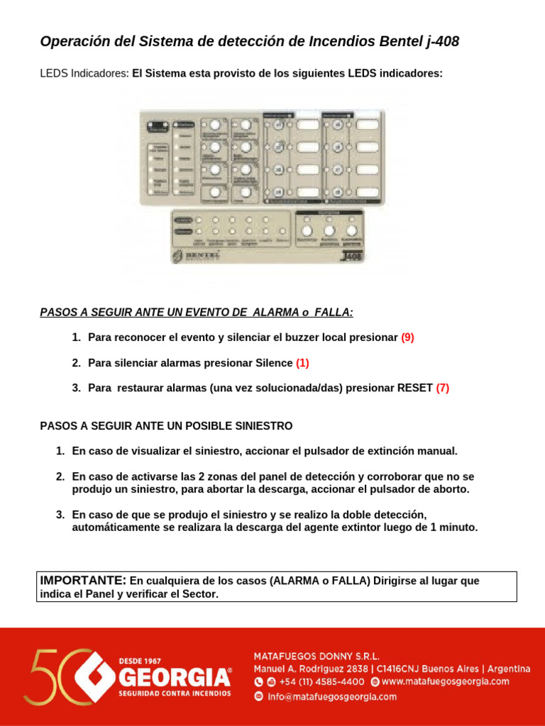 Instructivo Bentel Con Extincion | PDF