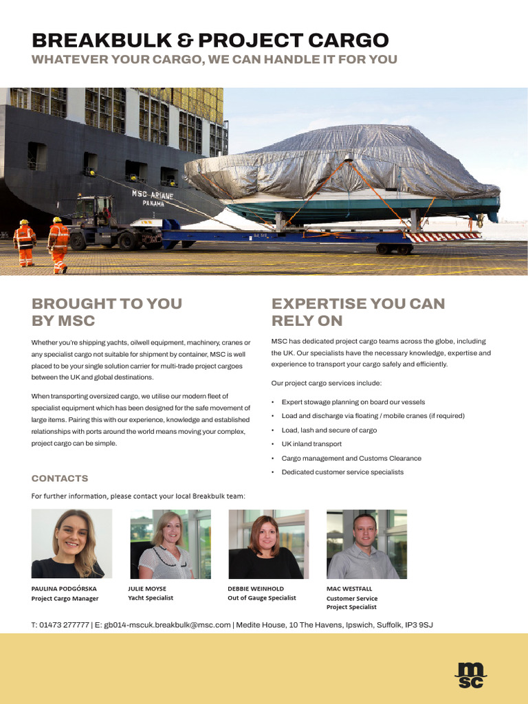 Breakbulk_Quick_Reference_Guide June 2022 (3) | PDF | Cargo | Shipping