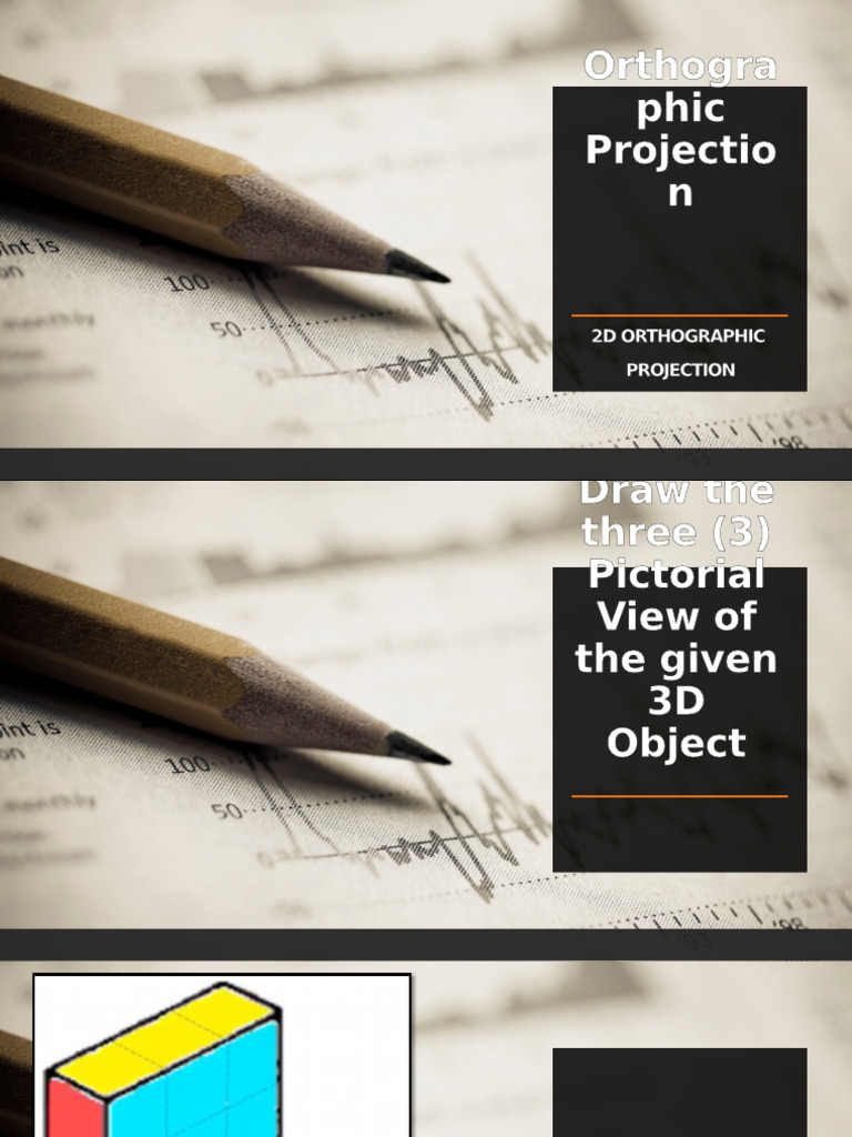 2D Orthographic Projection Guide | PDF
