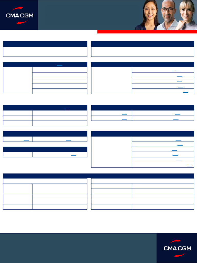 CMA CGM Canada Agency Key Contacts 06.19.2023 | PDF | Cargo | Transport
