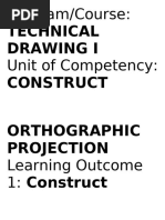 Chapter 6 - ORTHOGRAPHIC PROJECTION | PDF | Geometry | Classical Geometry