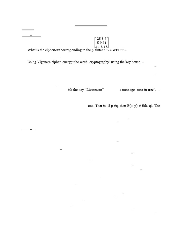 Questions Bank | PDF | Cryptography | Public Key Cryptography