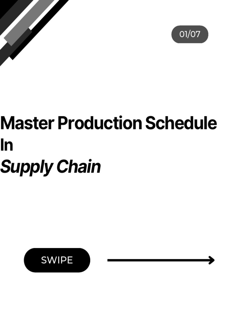 MPS MASTER PRODUCTION SCHEDULE | PDF