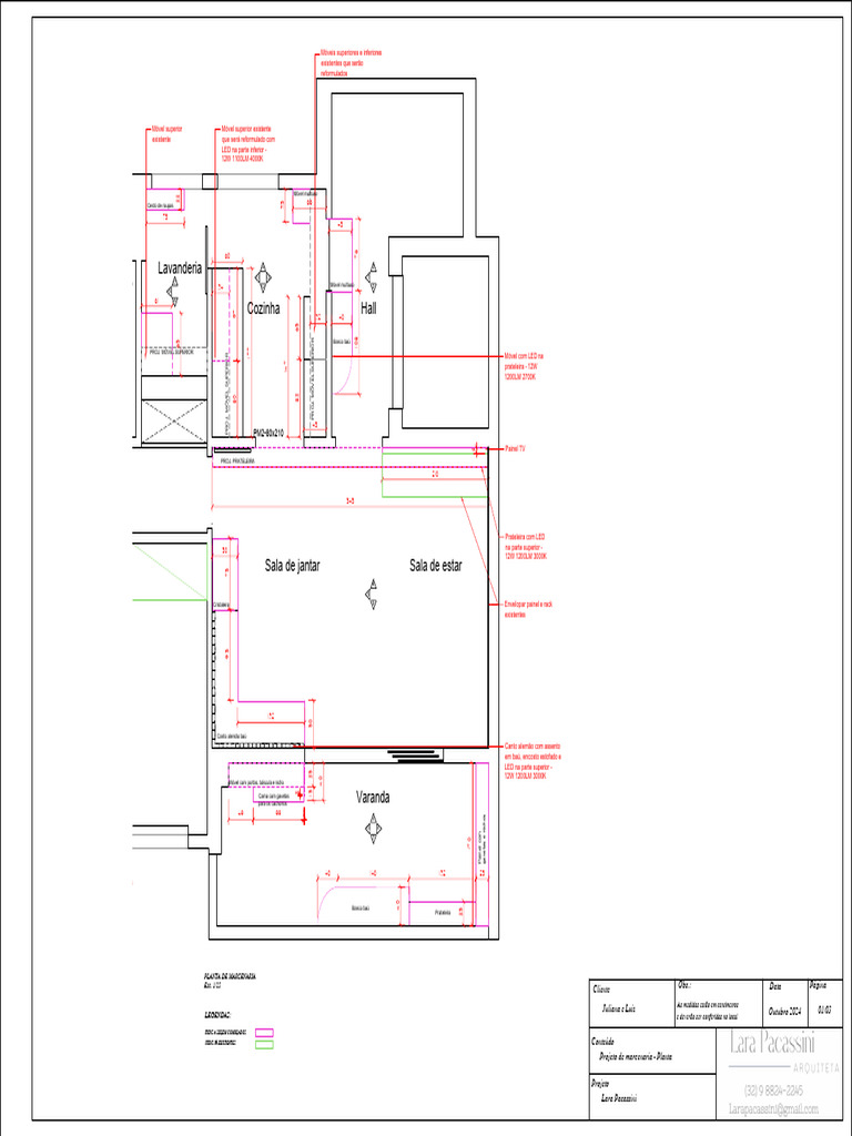 Det. Marcenaria - Áreas Comuns R01 | PDF | Design de interiores | Móveis