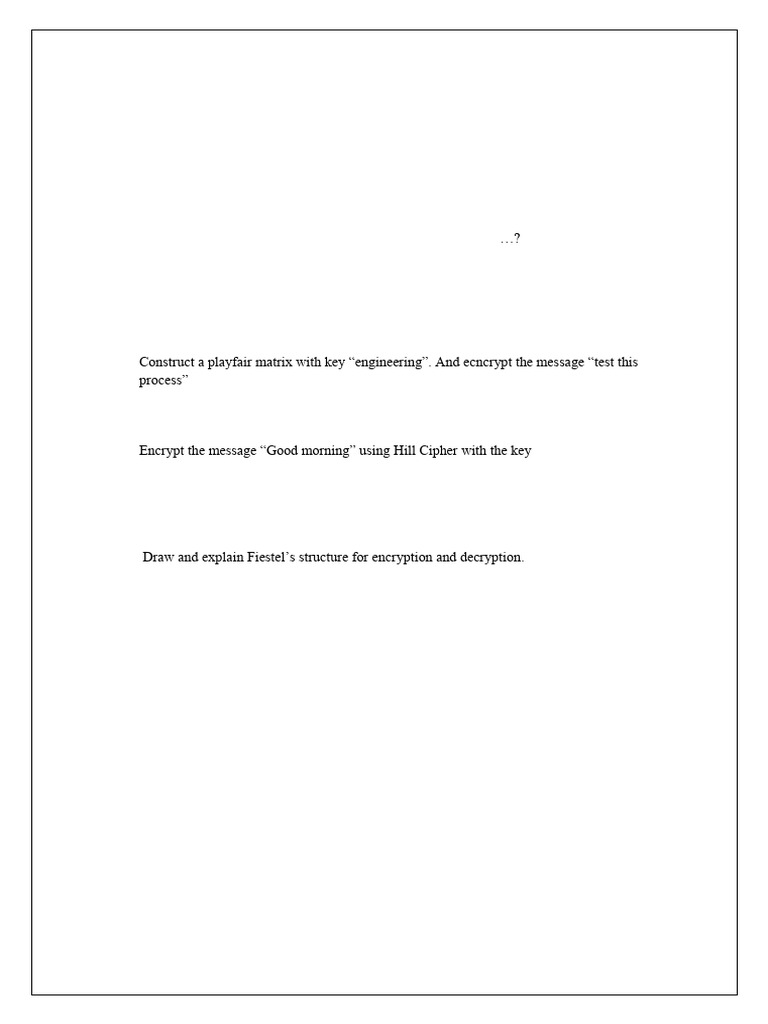 INS - Assignment - 1 Very Important Questions | PDF